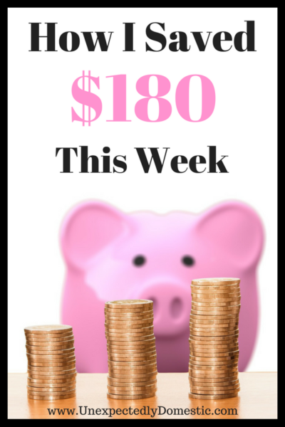 Week 24: How I Saved $180 - Unexpectedly Domestic