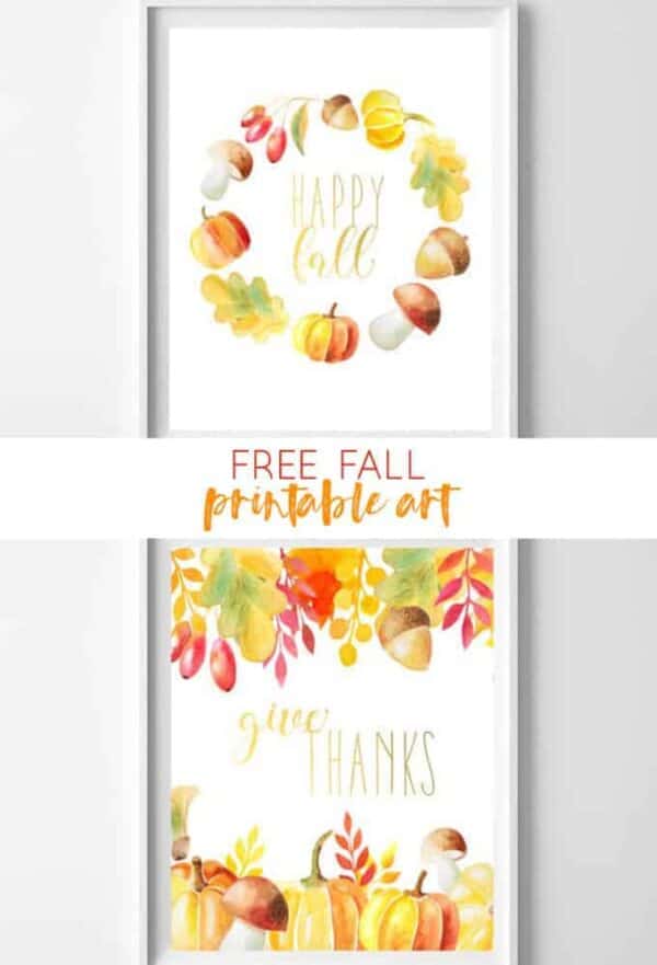 15 Beautiful Free Fall Printables - Decorating for Fall on a Budget!