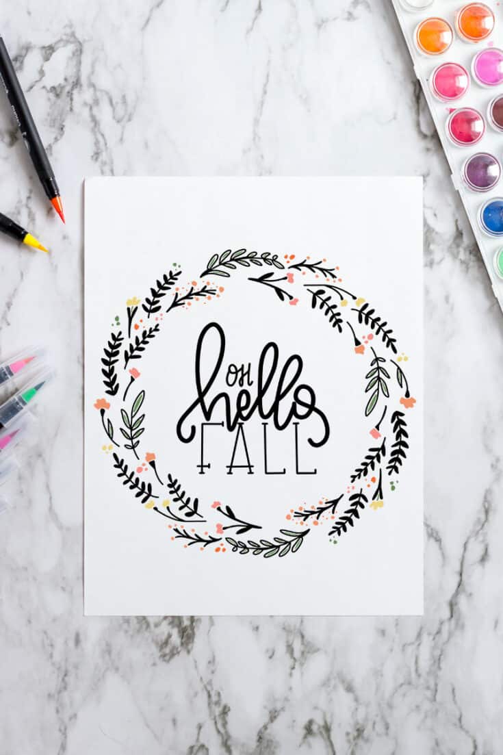15 Beautiful Free Fall Printables - Decorating for Fall on a Budget!