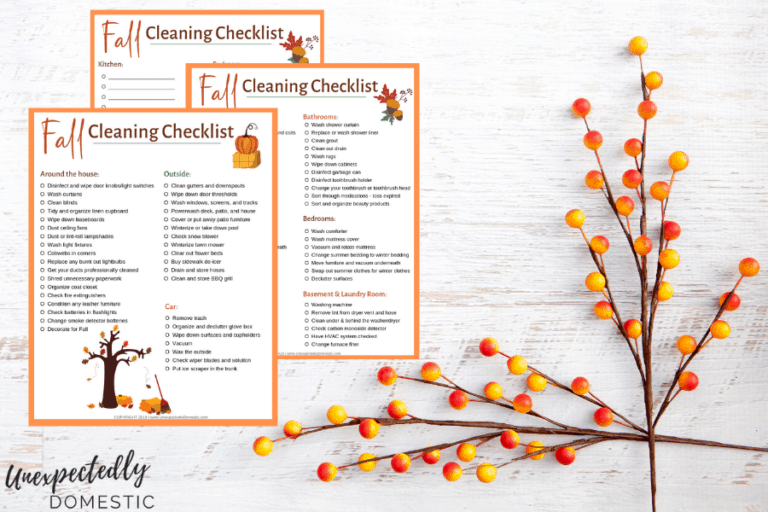 The Ultimate Fall Cleaning Checklist - How to Prep Your House for ...