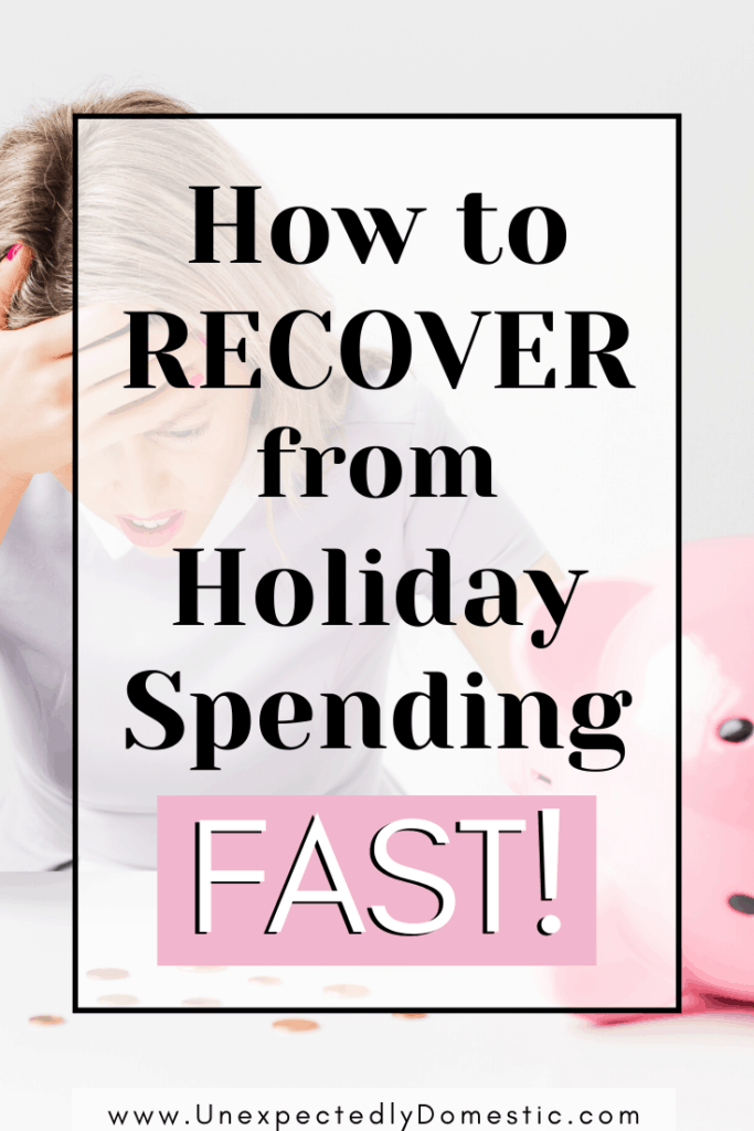 How to Recover From Holiday Spending (and pay off holiday debt fast!)