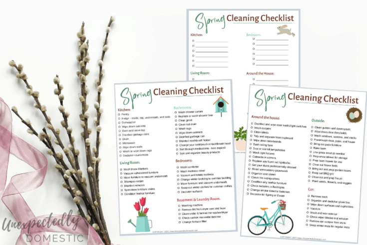 Simple Spring Cleaning Checklist (+ FREE printable to keep you on track!)