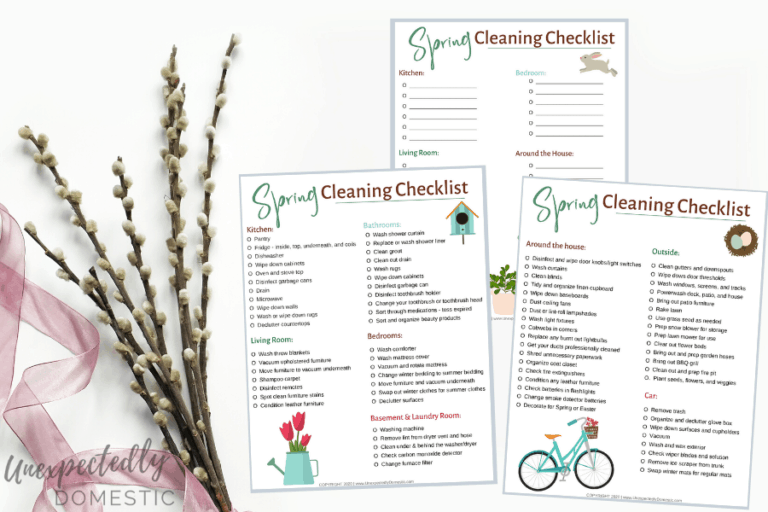 Simple Spring Cleaning Checklist (+ FREE printable to keep you on track!)