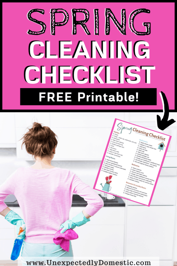 Simple Spring Cleaning Checklist (+ FREE printable to keep you on track!)