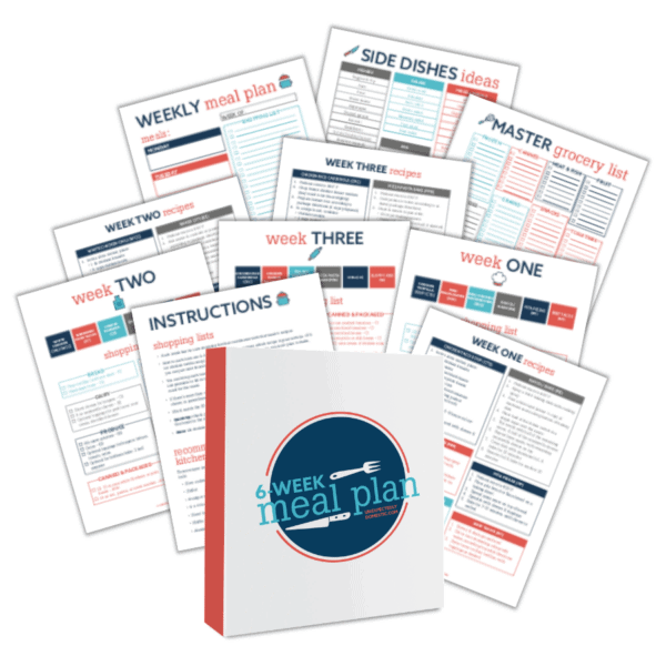 6 Week Meal Plan - Unexpectedly Domestic