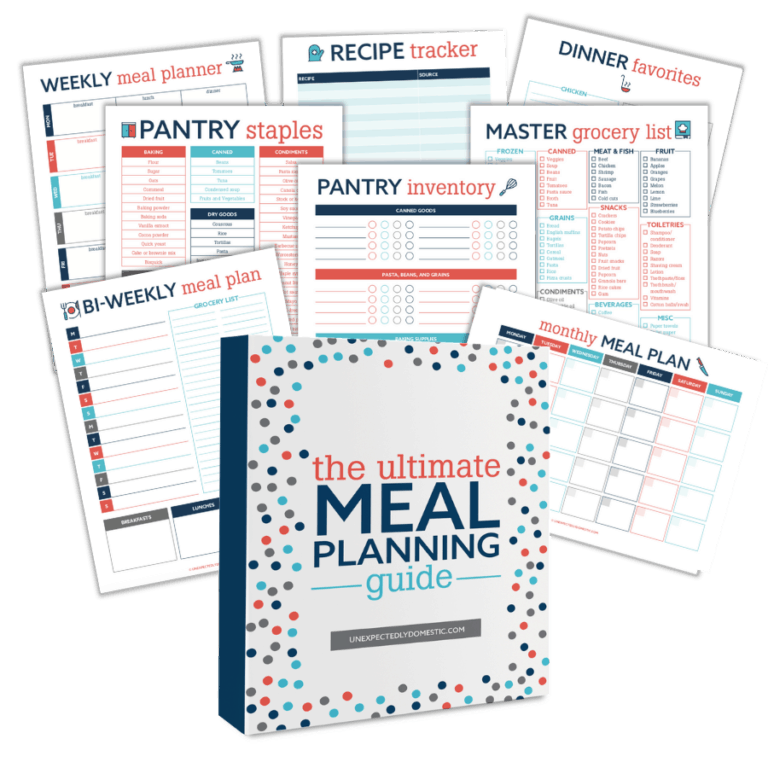 Ultimate Meal Planning Guide TW - Unexpectedly Domestic
