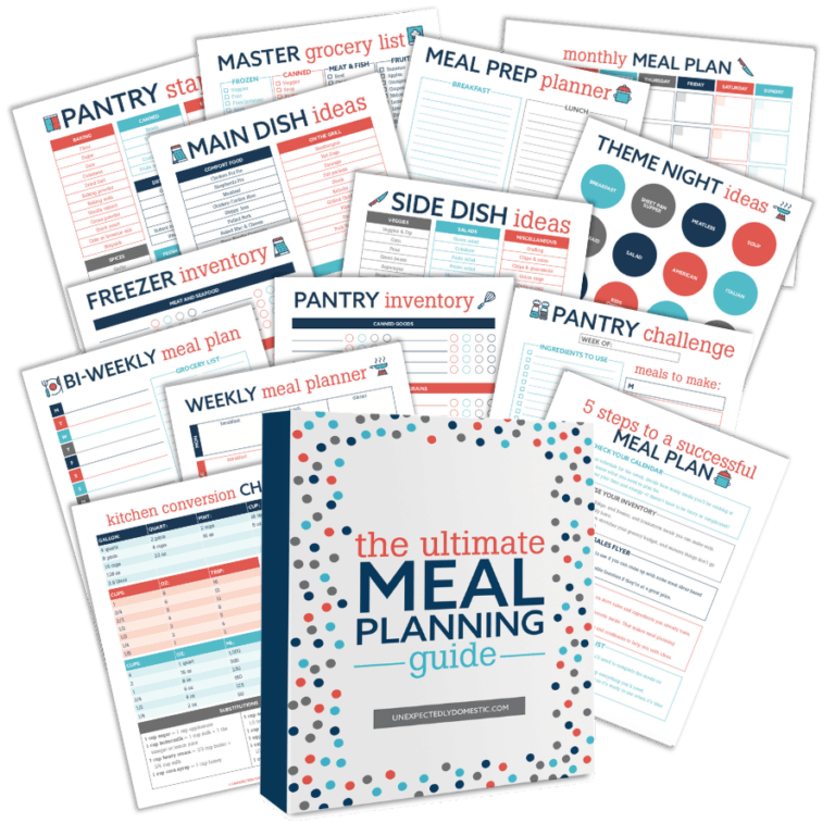 Ultimate Meal Planning Guide TW - Unexpectedly Domestic