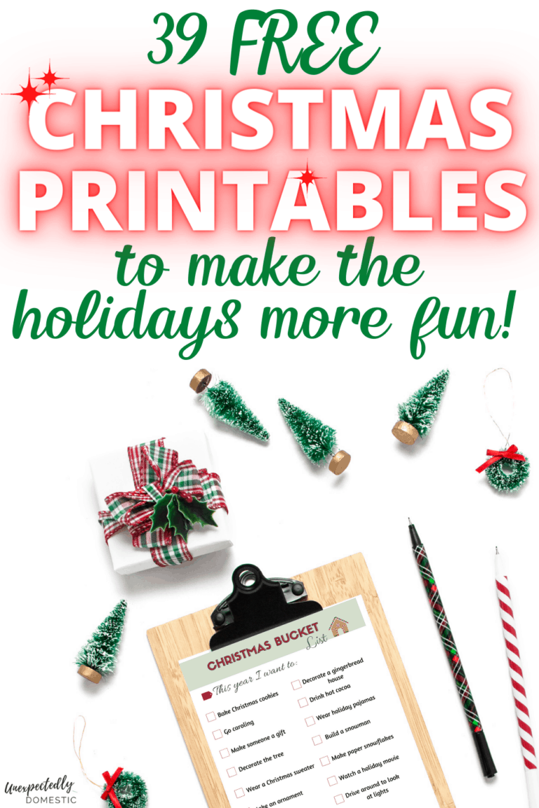 39 Free Christmas Printables to Make the Holidays More Fun
