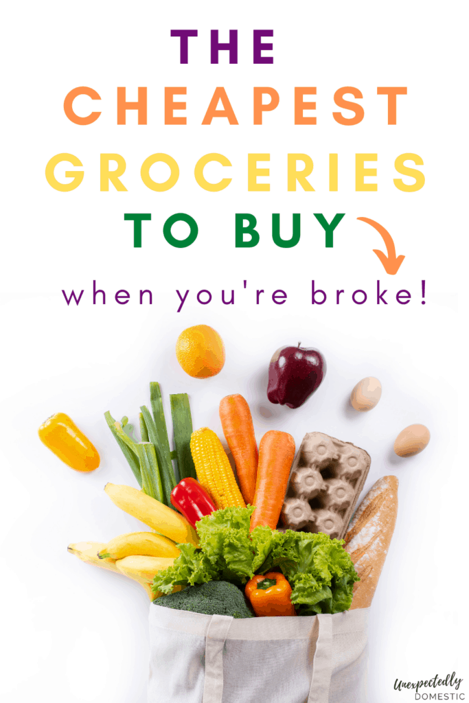75+ Cheap Grocery List Ideas (the cheapest foods to buy on a budget!)