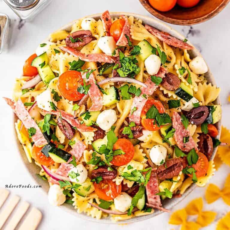19 Festive Christmas Pasta Salad Recipes for Holiday Parties & Potlucks