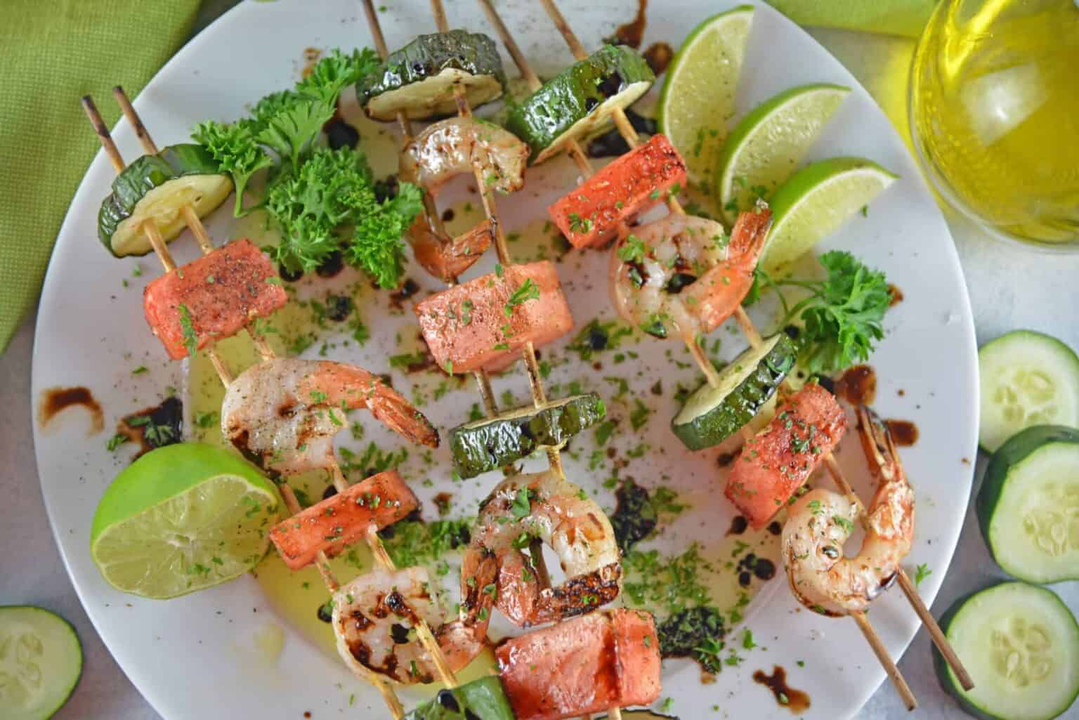 9 Easy Shrimp & Seafood Kabobs On the Grill (quick summer dinners!)
