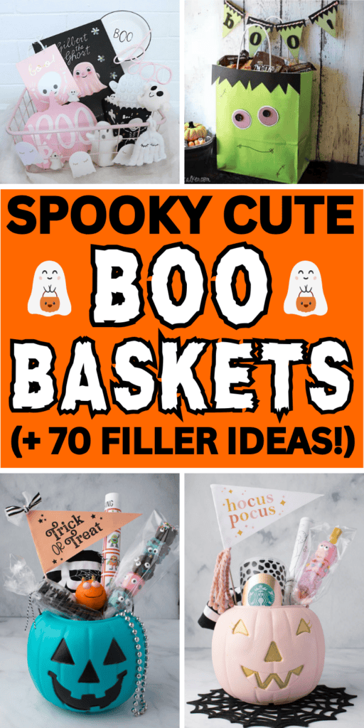 70 Spooky Cute Boo Baskets and Halloween Gift Basket Filler Ideas