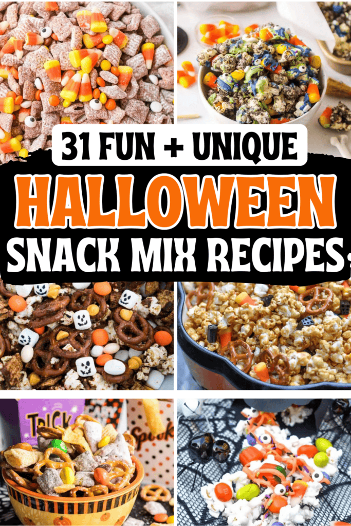 31 Easy Halloween Snack Mix Recipes for Parties and Movie Nights