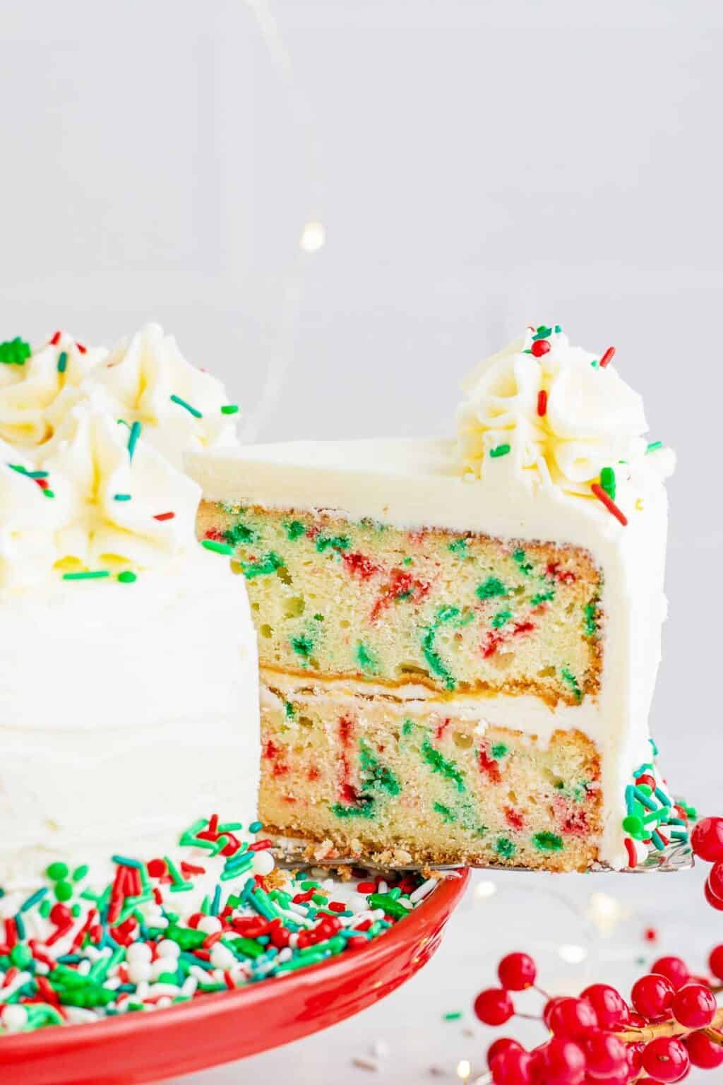 45 Festive Christmas Cakes for Fun Holiday Desserts that Feed a Crowd