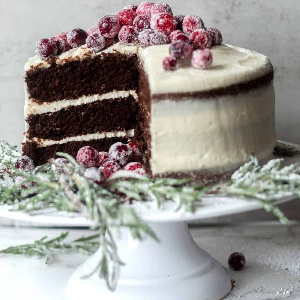 45 Festive Christmas Cakes for Fun Holiday Desserts that Feed a Crowd