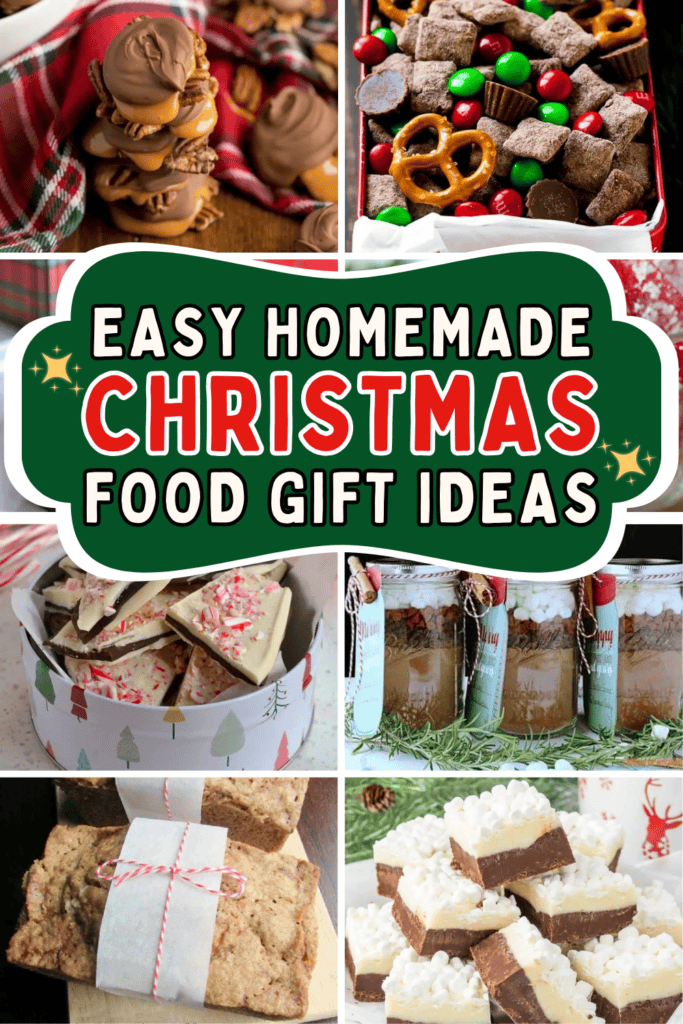 50 Easy Homemade Christmas Food Gifts (fun holiday treats and snacks!)
