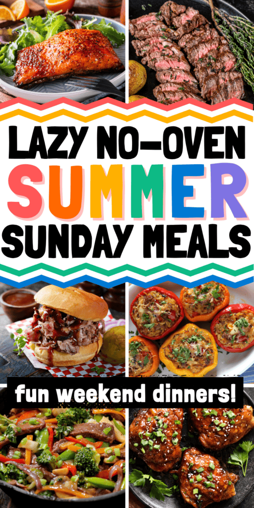 Easy No-Oven Summer Sunday Dinner Ideas for Hot Days
