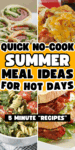 37 Easiest No Cook Summer Meals for Hot Days