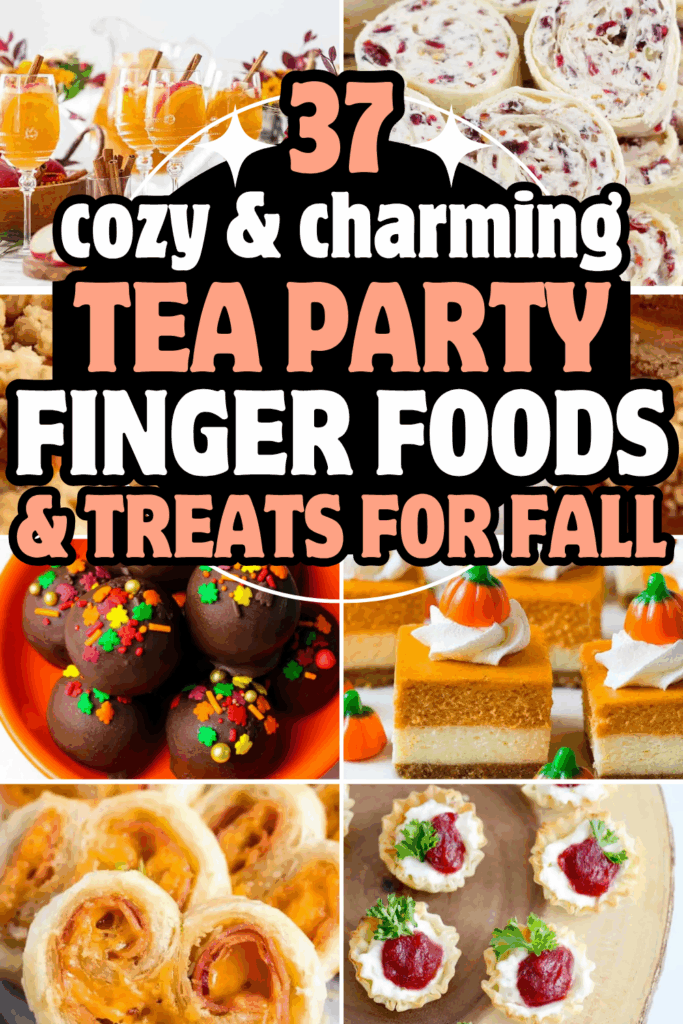 37 Cozy Fall Tea Party Food Ideas (treats, finger foods, and sandwiches!)