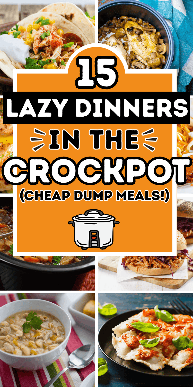 15 Cheap Lazy Dinners in the Crockpot (easy dump and go recipes!)