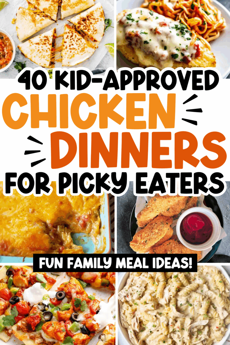 40 Easy Kid Friendly Chicken Dinner Ideas for Picky Eaters